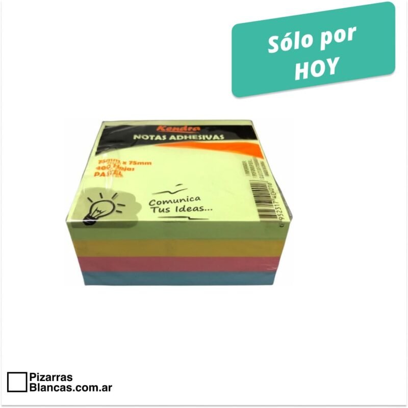 Notas Adhesivas Kendra 400H Pastel - Post It - Librería PB-Pizarras ...