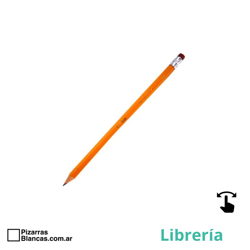 Lápiz Grafito con Goma HB - Librería PB-Pizarras Blancas en Mendoza