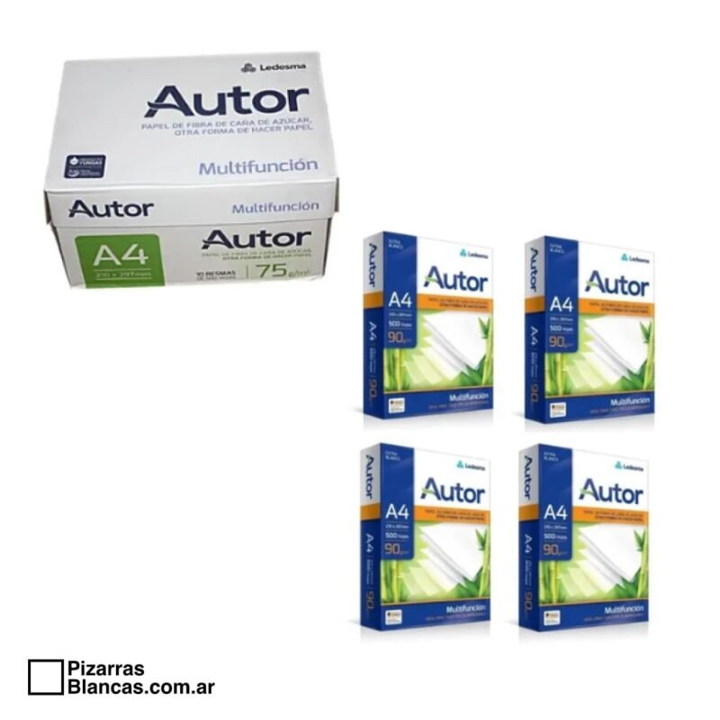 Resma A4 Boreal 75g - Librería PB-Pizarras Blancas en Mendoza