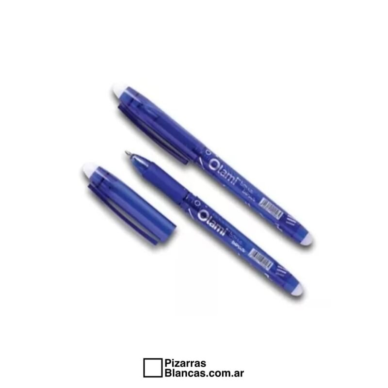 Lapicera Borrable a Fricción Olami Azul - Librería PB-Pizarras Blancas ...