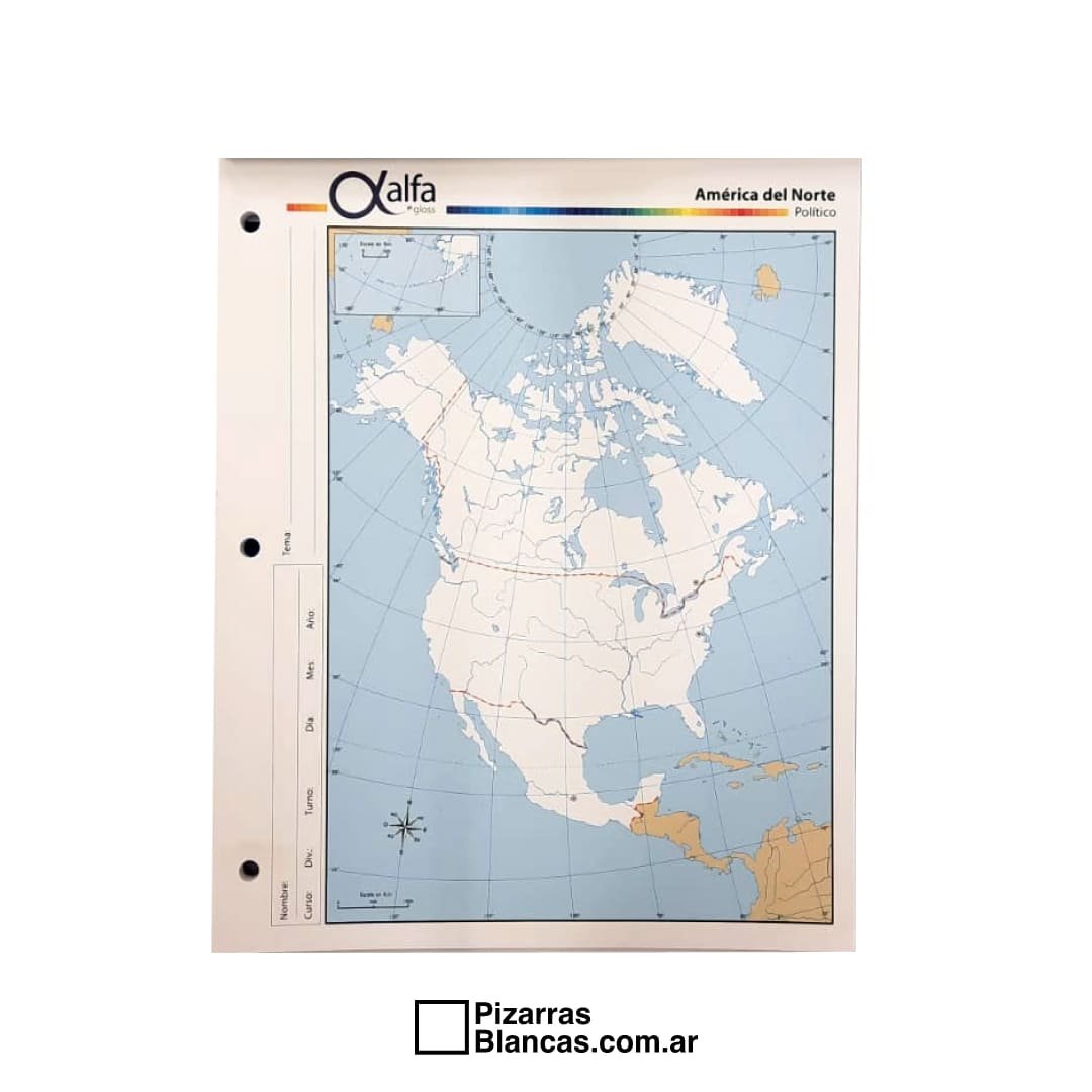 Mapa Politico De America Del Norte - Mapa Continente America Del Norte ...