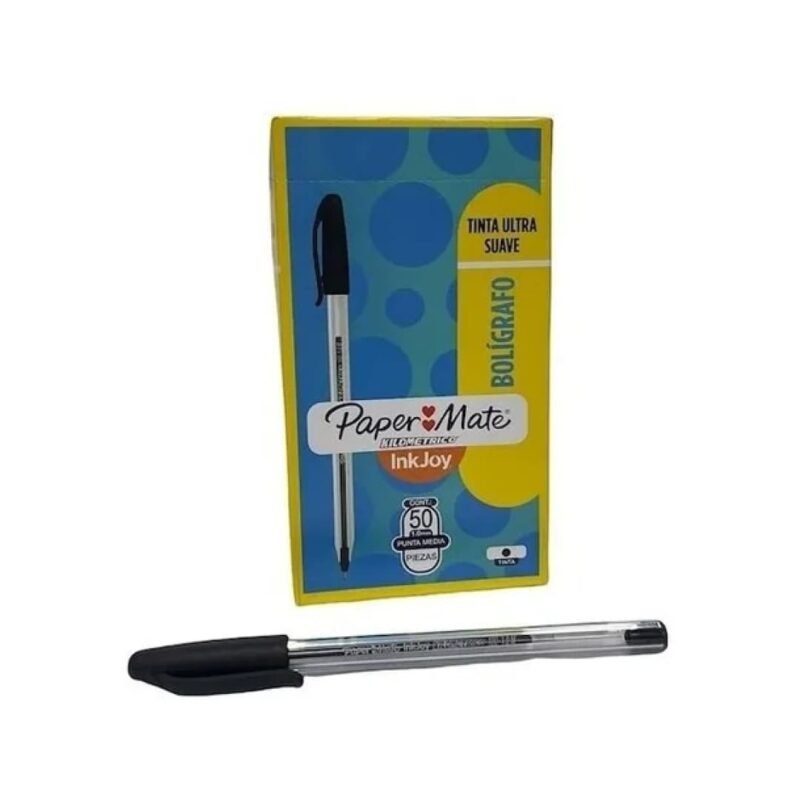 LAPICERA PAPER MATE KILOMETRICO 100 PF INKJOY 0.7 NEGRO xUnidad ...